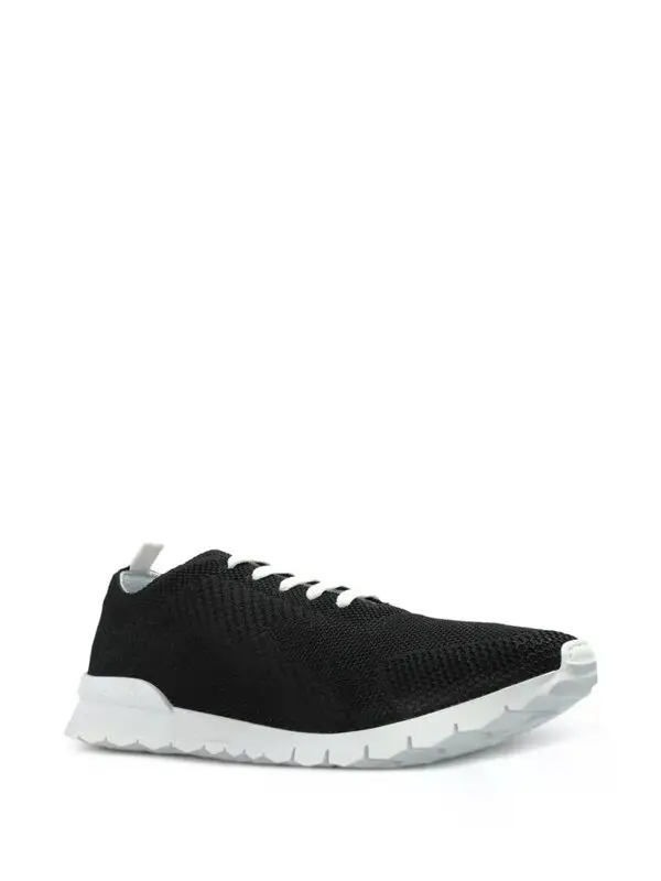 Kiton Mesh-knit Lace-up Sneakers