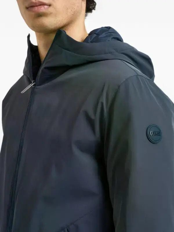 COLMAR Hooded Logo-patch Raincoat
