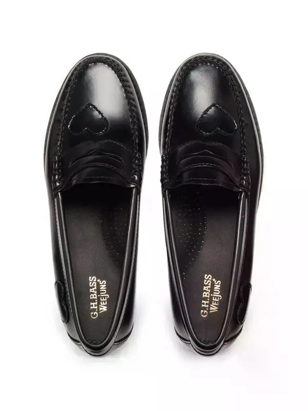 G.H.BASS Weejuns Heart-patch Penny Loafers