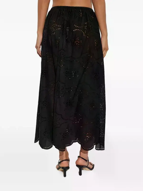 Matteau Broderie Anglaise Midi Skirt