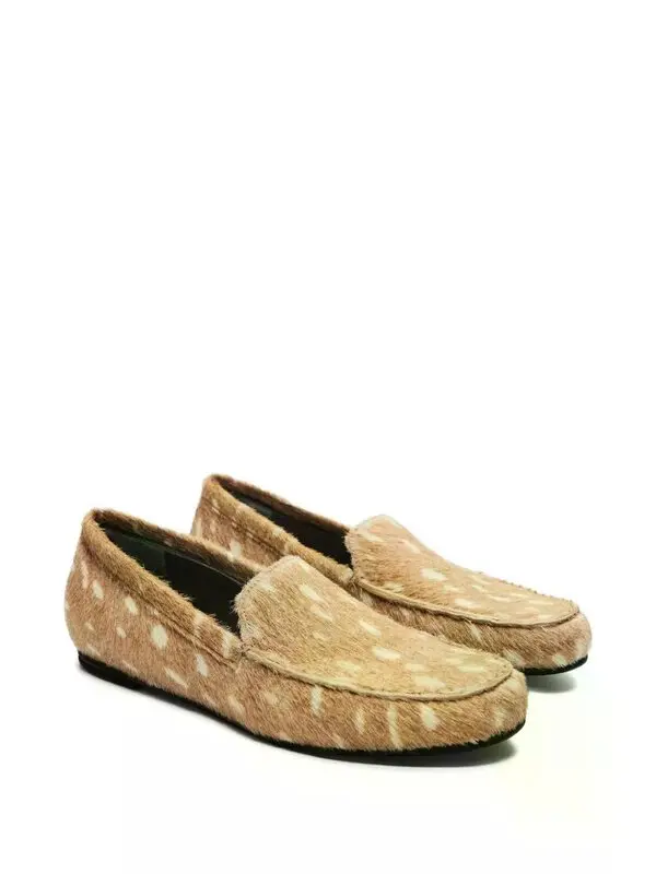 Loulou De Saison Zino Deer-print Pony-effect Loafers