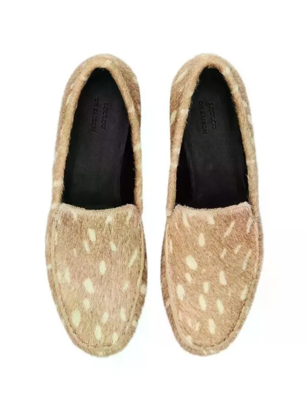 Loulou De Saison Zino Deer-print Pony-effect Loafers