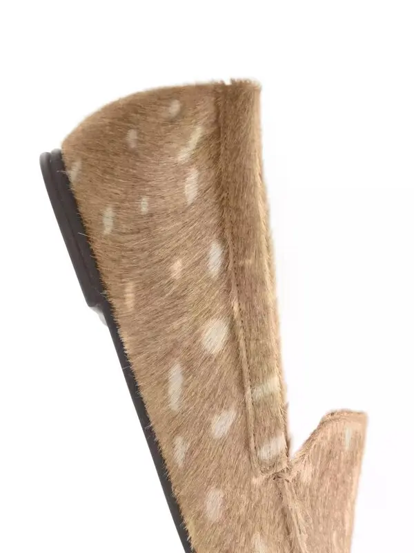 Loulou De Saison Zino Deer-print Pony-effect Loafers