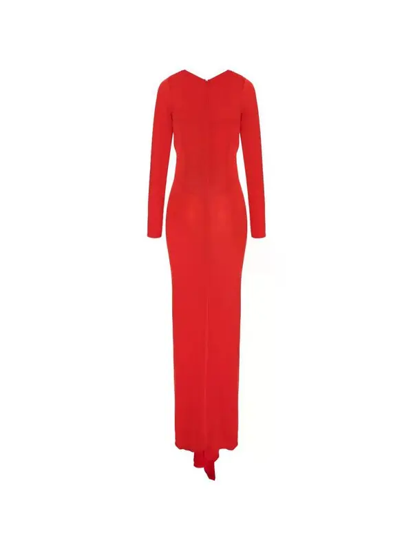 V:PM ATELIER Donna Ruched-detail Maxi Dress