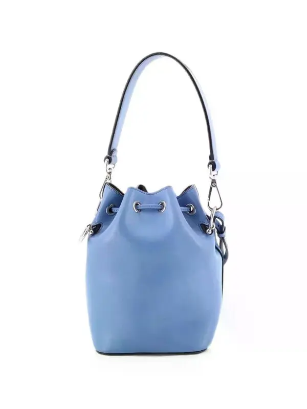 Fendi Mon Tresor Leather Mini Bucket Bag - Blue