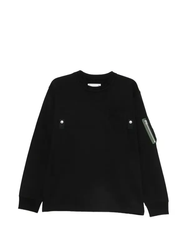 Sacai Long-sleeve Zip Pocket Sweater