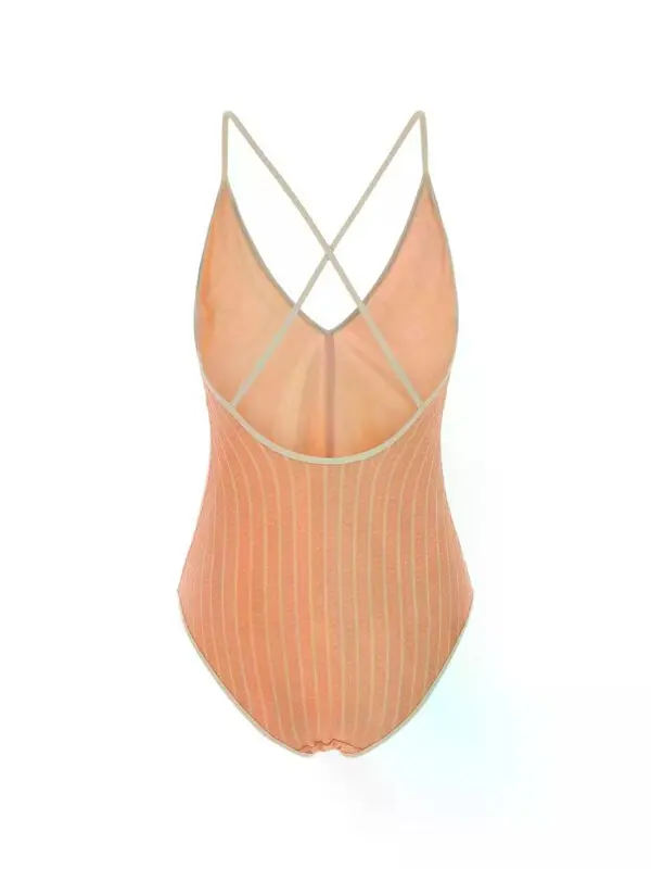 ERES Lounge Chevron-knit Swimsuit - Orange