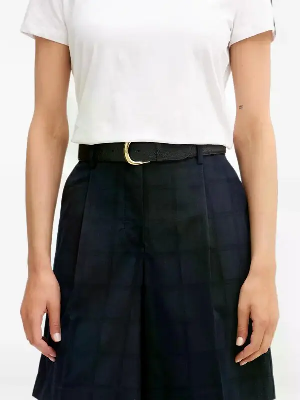Iceberg Check-pattern Pleated Tailored Shorts
