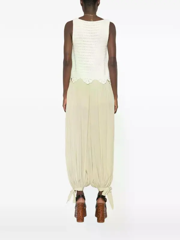 Chloé Crochet Scalloped Top