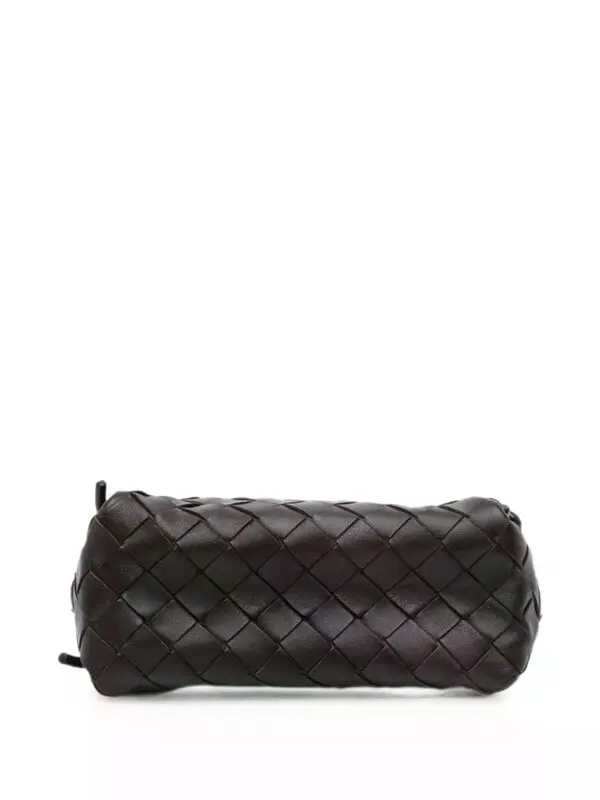 Bottega Veneta 2012-2026 Mini Lambskin Intrecciato Loop Camera Bag Crossbody Bag - Brown