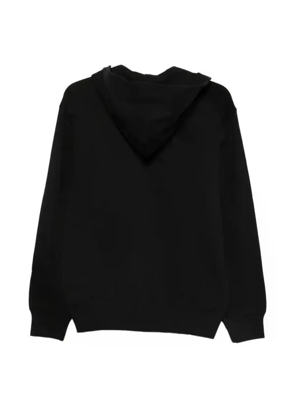 Play Comme Des Garcon Heart-patch Zip-up Hoodie