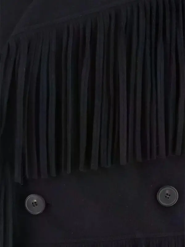 Carven Fringe-trimmed Double-breasted Jacket
