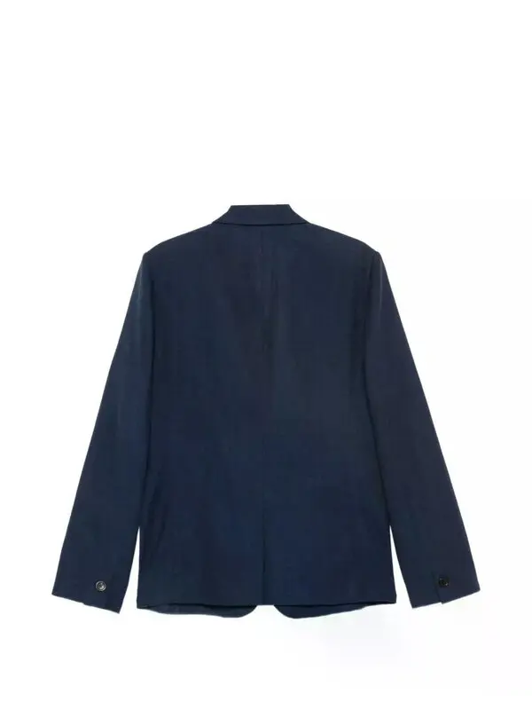 Paul Smith Single-breasted Patch-pocket Blazer - Blue