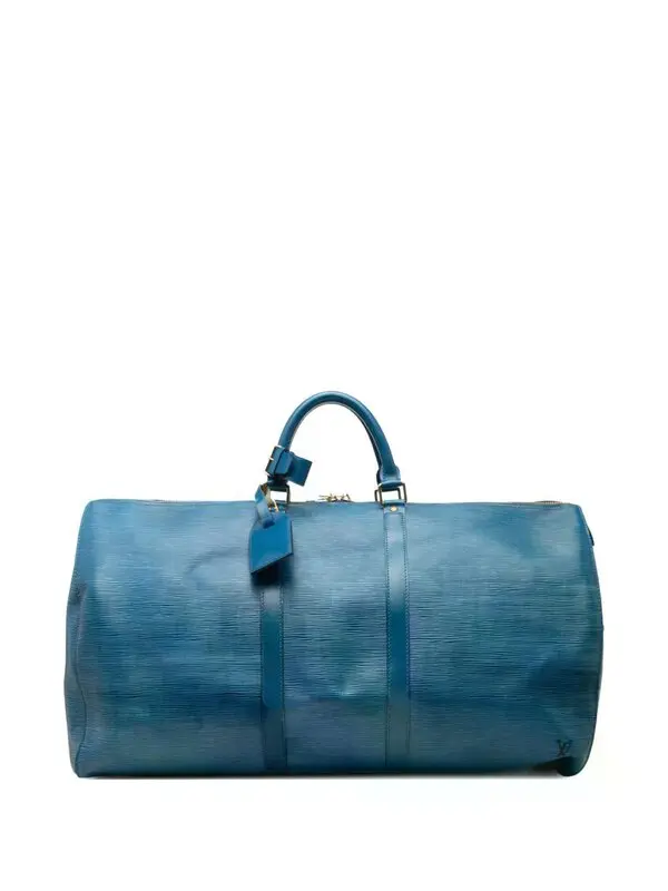 LOUIS VUITTON Epi Keepall 55 Travel Bag - Blue