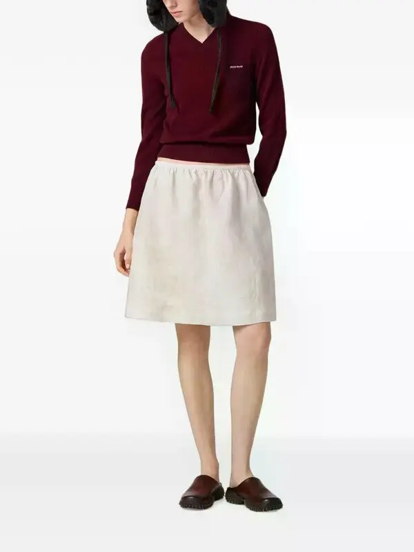 Miu Miu V-neck Wool Cardigan