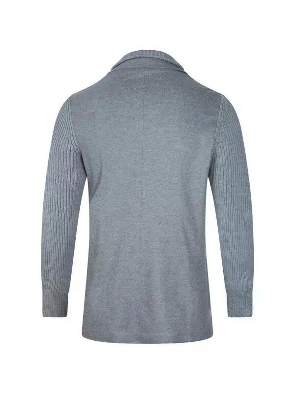 Eleventy Layered Knit Sleeve Jacket