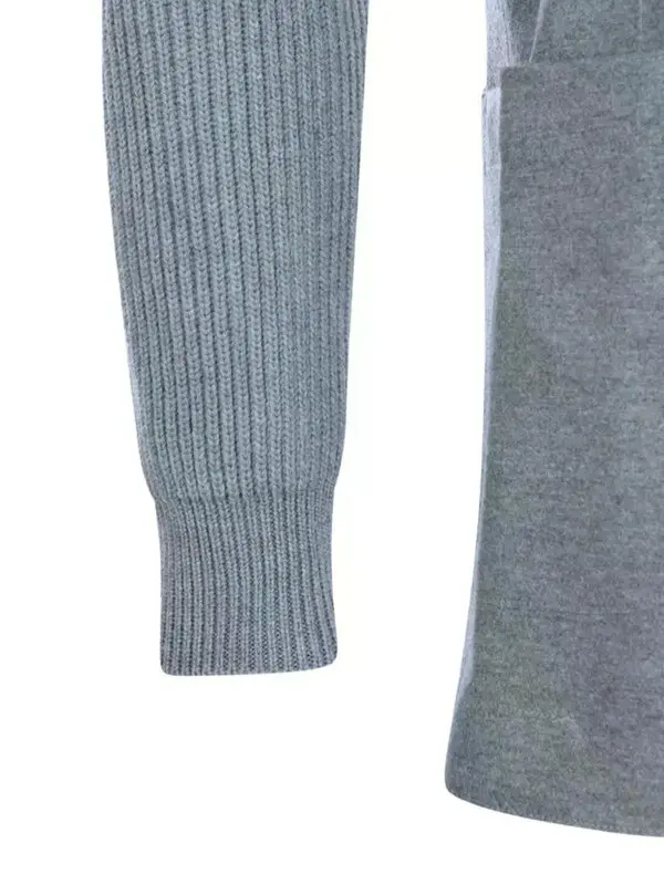 Eleventy Layered Knit Sleeve Jacket