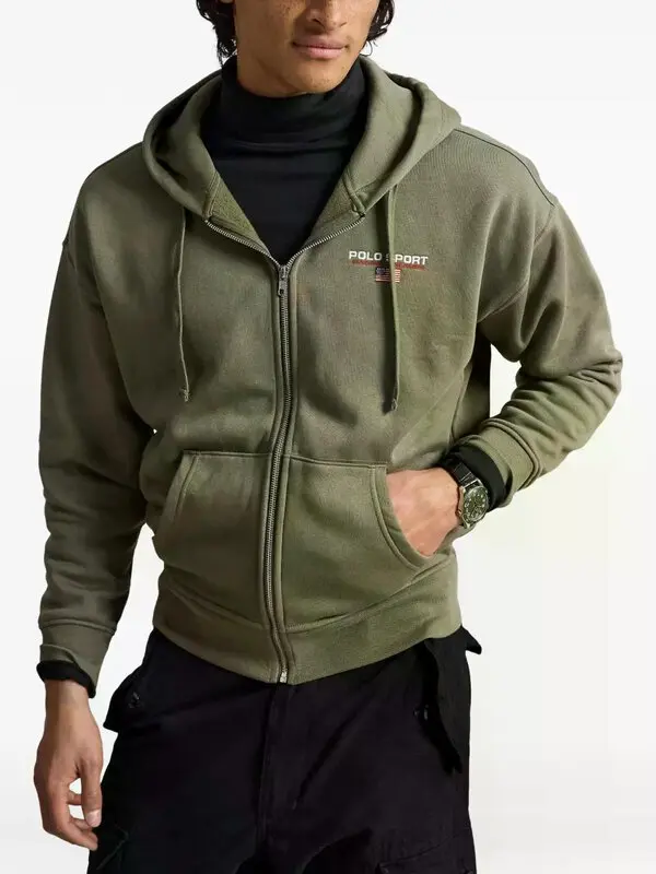 Polo Ralph Lauren Embroidered-logo Hoodie - Green