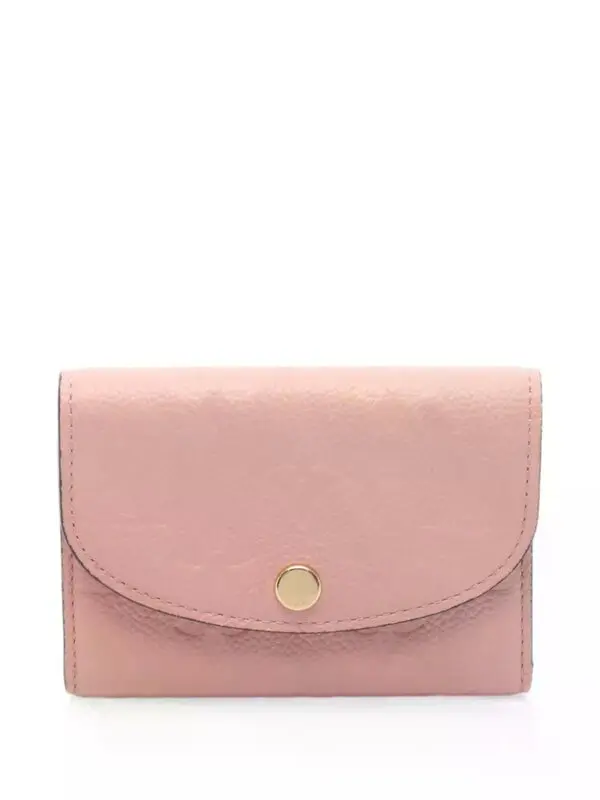 LOUIS VUITTON 2021 Rosary Monogram Empreinte Bi-fold Wallet - Pink