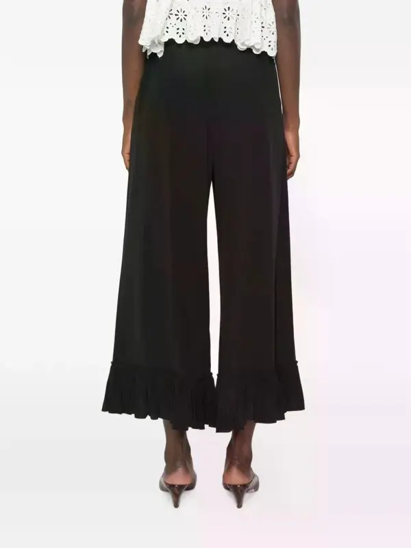 Chloé Ruffled Silk Crepe De Chine Trousers