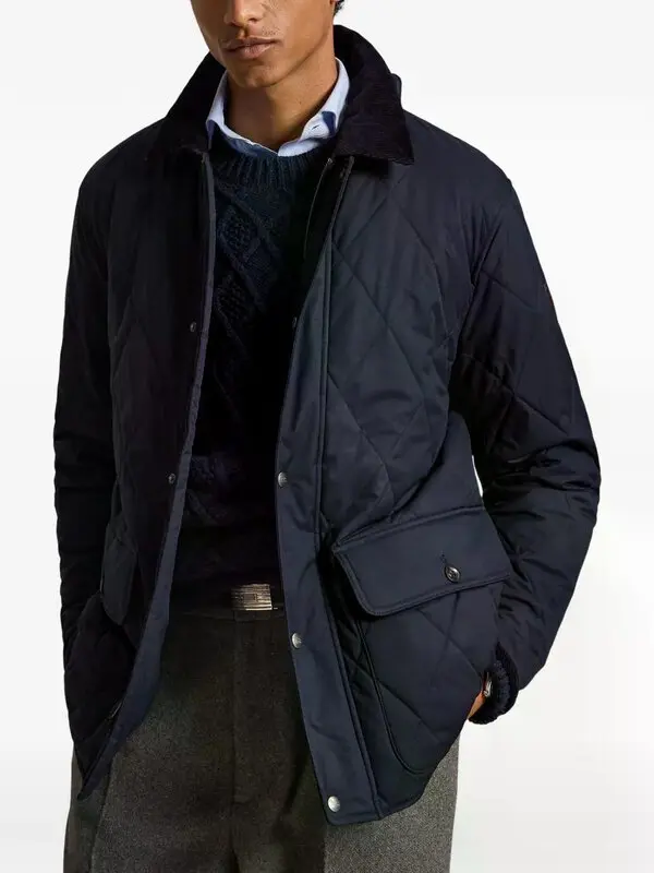 Polo Ralph Lauren Diamond-quilted Corduroy-collar Coat