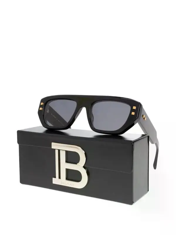 Balmain B-army Ii Geometric-frame Sunglasses