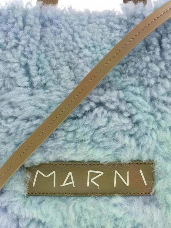 Marni Shearling Leather Tote Bag
