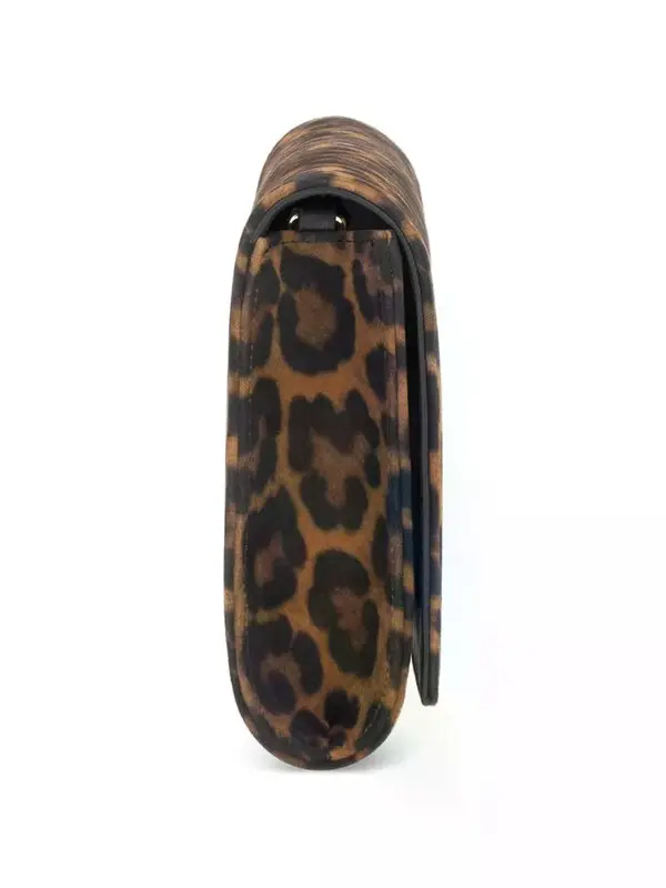 GIANVITO ROSSI Monica Leopard-print Clutch Bag
