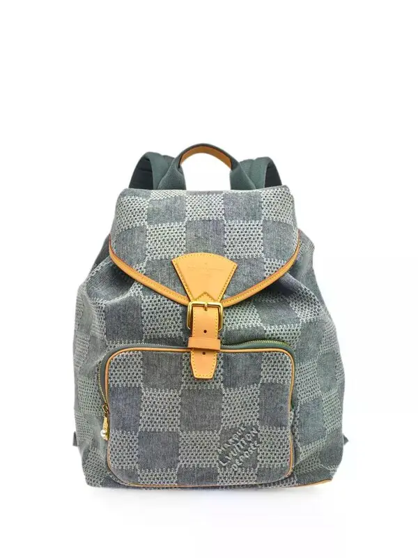 LOUIS VUITTON 2010-2020s Montsouris Backpack - Blue