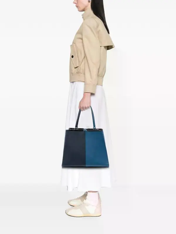 Fendi 2010-2026 Large Bicolor Vitello Elite 3jours Tote Bag