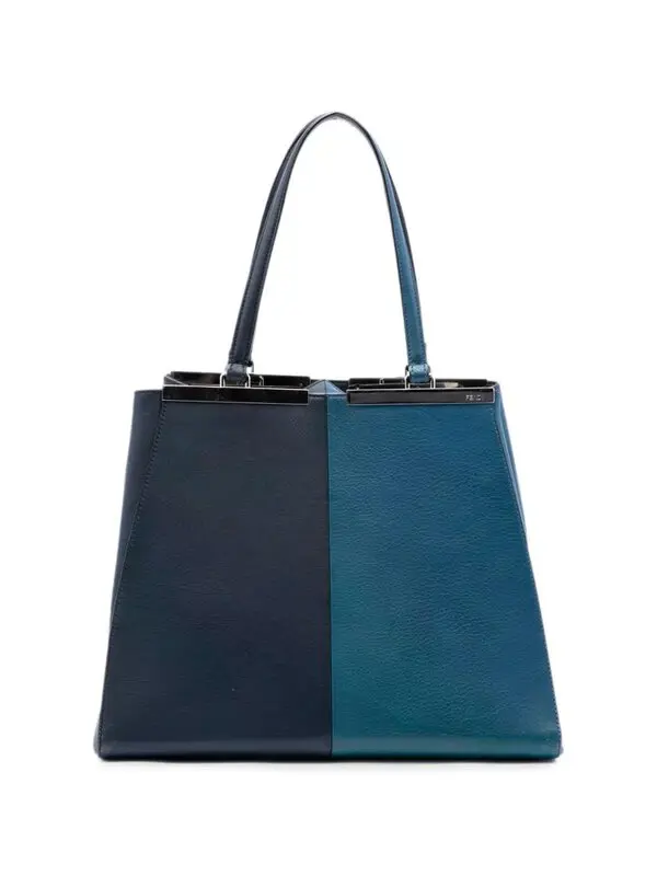 Fendi 2010-2026 Large Bicolor Vitello Elite 3jours Tote Bag