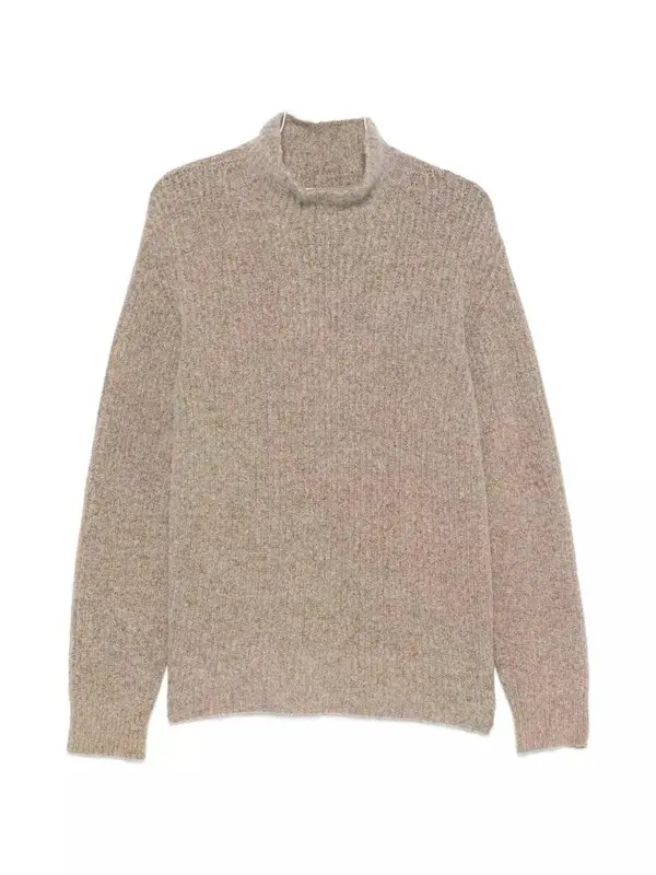 ROBERTO COLLINA Ribbed-knit High-neck Sweater