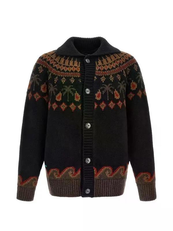 Alanui Fair Isle Jacquard-knit Cardigan