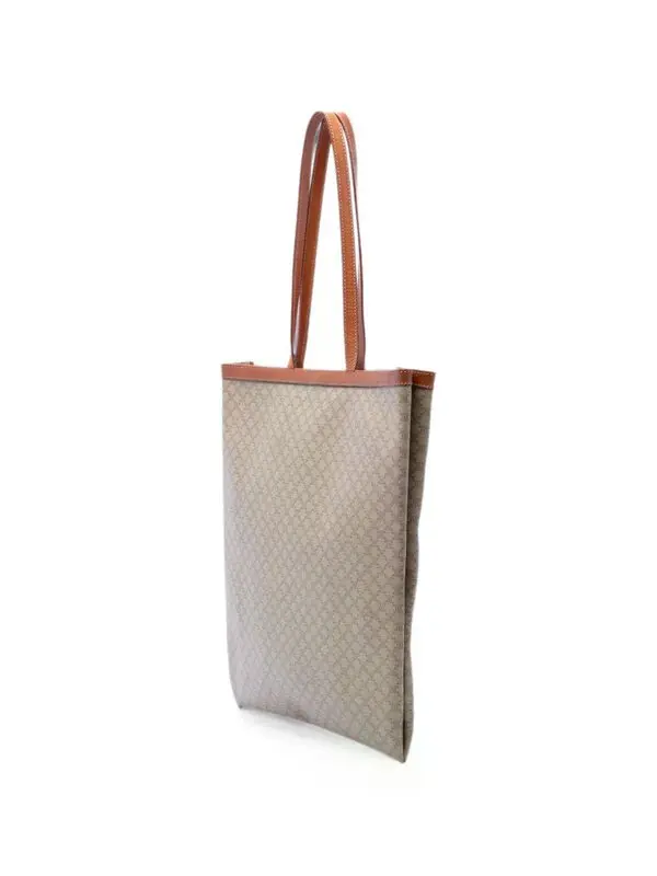 Celine 20th Century Macadam Coated Canvas Tote Bag