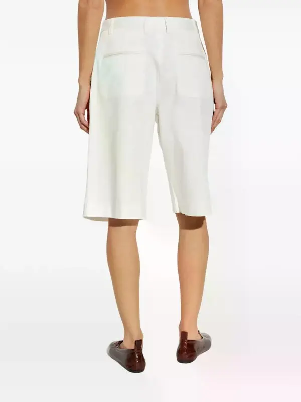Matteau Pleated Cotton Chino Shorts