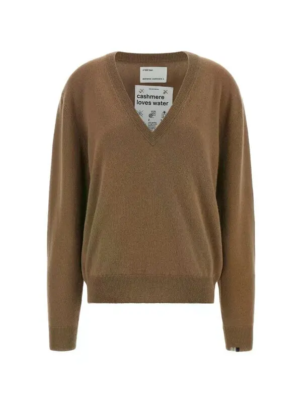 Extreme Cashmere N492 Ben V-neck Sweater - Brown