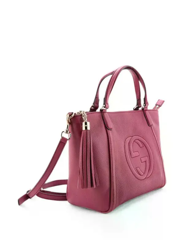 Gucci Soho Convertible Top Handle Bag Leather Small Satchel