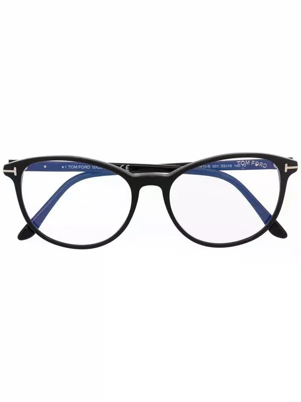 TOM FORD Ft5810 Oval Glasses - Black