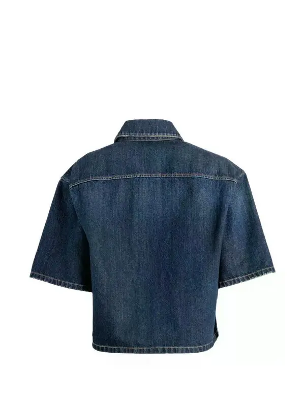 Prada Cropped Denim Shirt