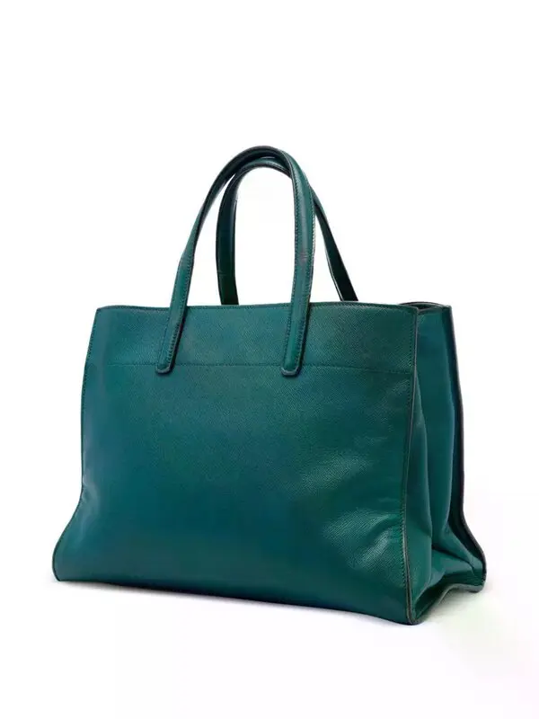 Prada 2013-2015 Saffiano Soft Triple Pocket Tote Satchel