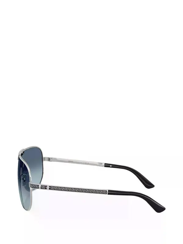 Versace Greca Flow Mask Pilot Sunglasses
