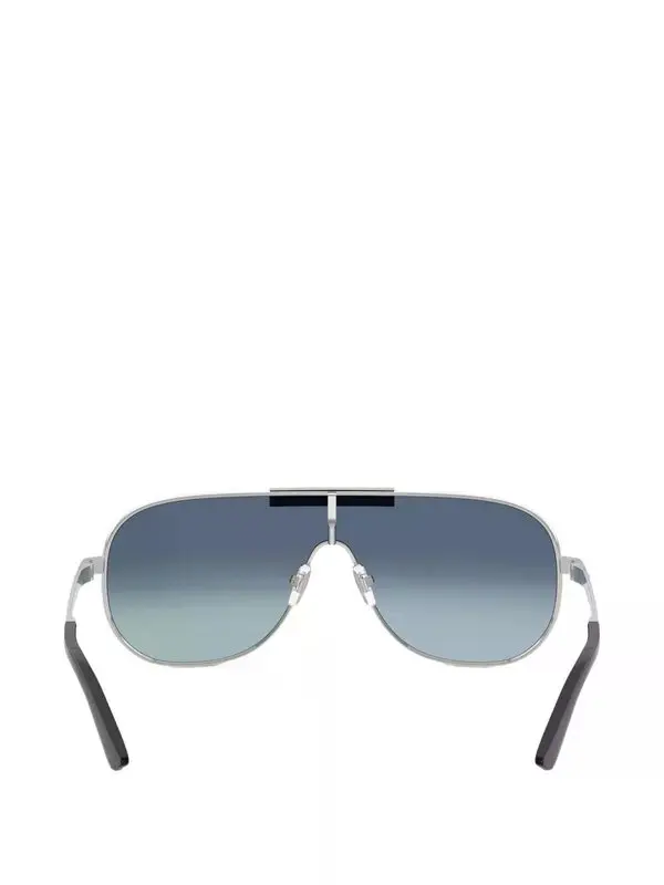 Versace Greca Flow Mask Pilot Sunglasses