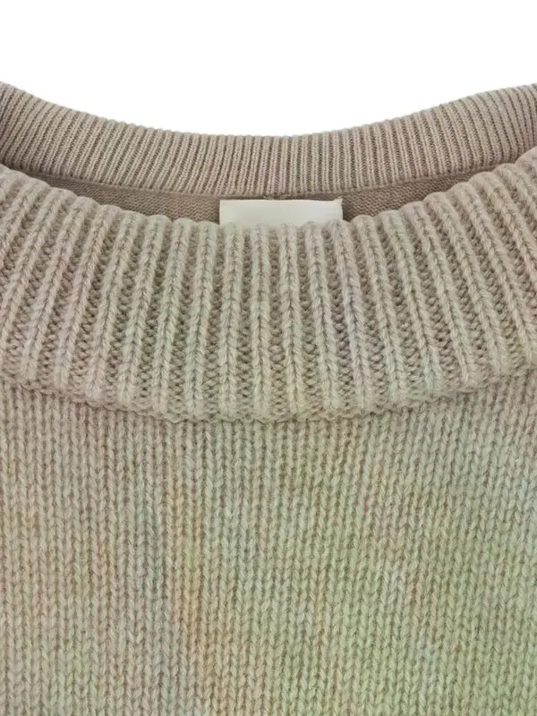 LISA YANG Doria Ribbed-trim Off-shoulder Sweater