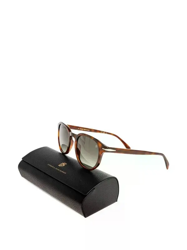 DB EYEWEAR BY DAVID BECKHAM Tortoiseshell-effect Round-frame Sunglasses