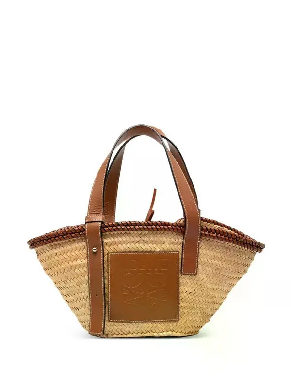 Loewe Raffia Anagram Basket Tote Bag
