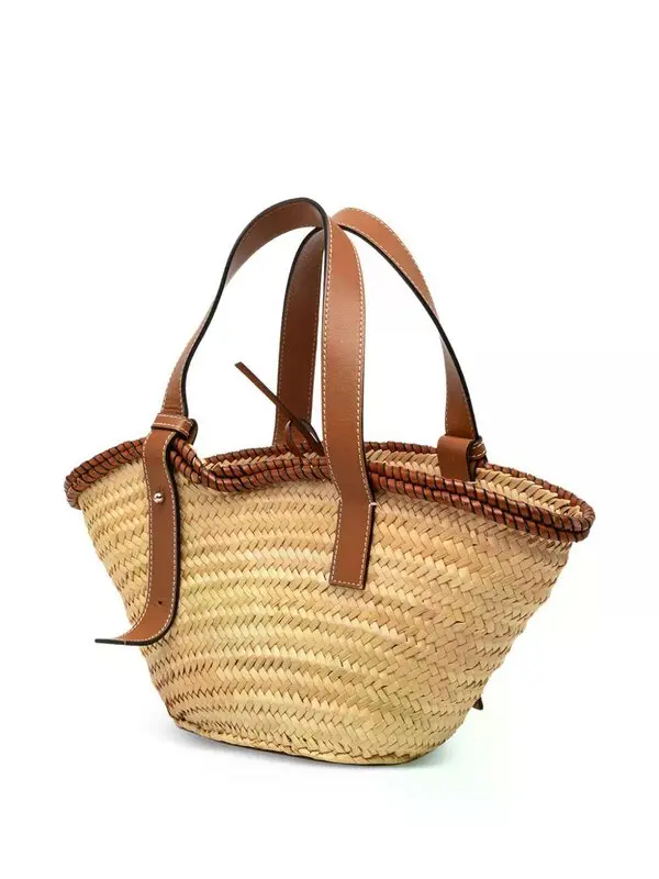 Loewe Raffia Anagram Basket Tote Bag