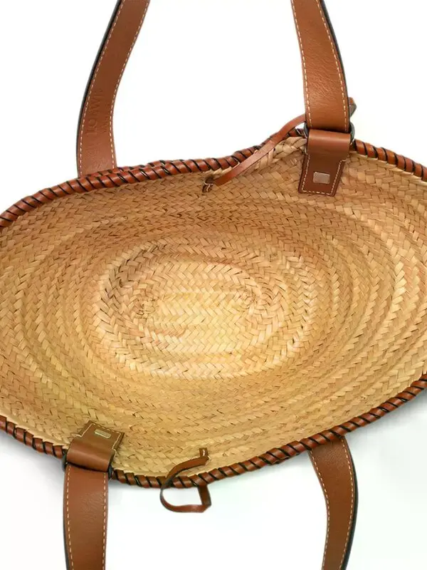 Loewe Raffia Anagram Basket Tote Bag
