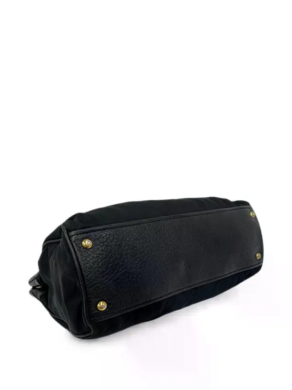 Prada 2000-2015 Tessuto And Vitello Daino Tote Bag