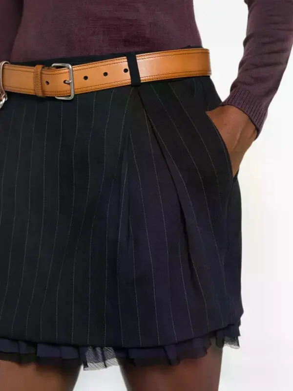 Pinko Pinstripe-pattern Pleated Mini Skirt