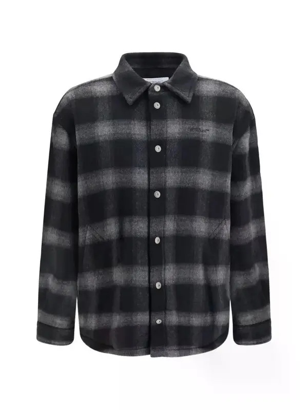 Off-White Checked Padded Jacket